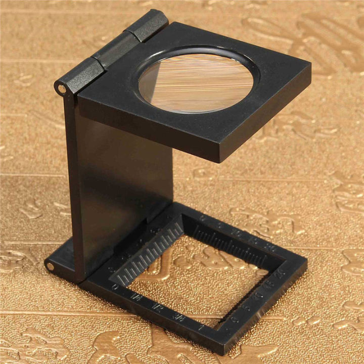 yingke 10x Mini Folding 28mm Magnifier Microscope Loupe With Scale For ...