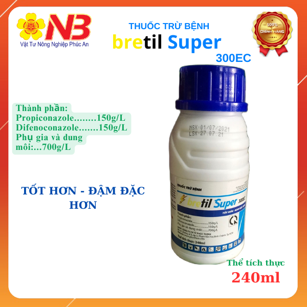 Thuốc trừ bệnh Bretil Super 300EC Tốt hơn, đậm đặc hơn (Propiconazole ...