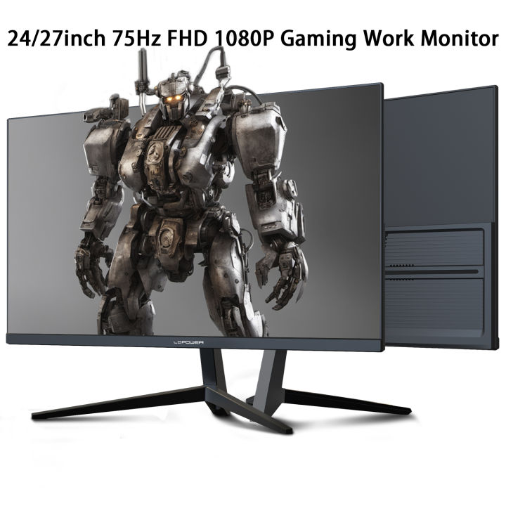 LC-POWER 24" / 27" LED Essential Monitor 75Hz VA Full HD 1080p Computer ...