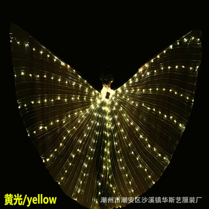 LED adult luminous wings golden wings 360-degree big wings dancing ...