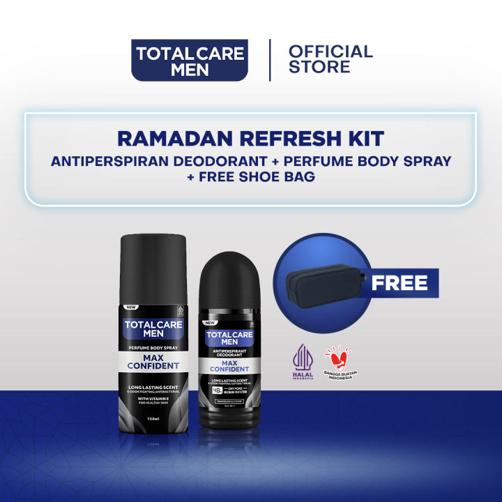 TOTAL CARE MEN RAMADAN REFRESH KIT ( ANTIPERSPIRAN DEODORANT + PERFUME ...
