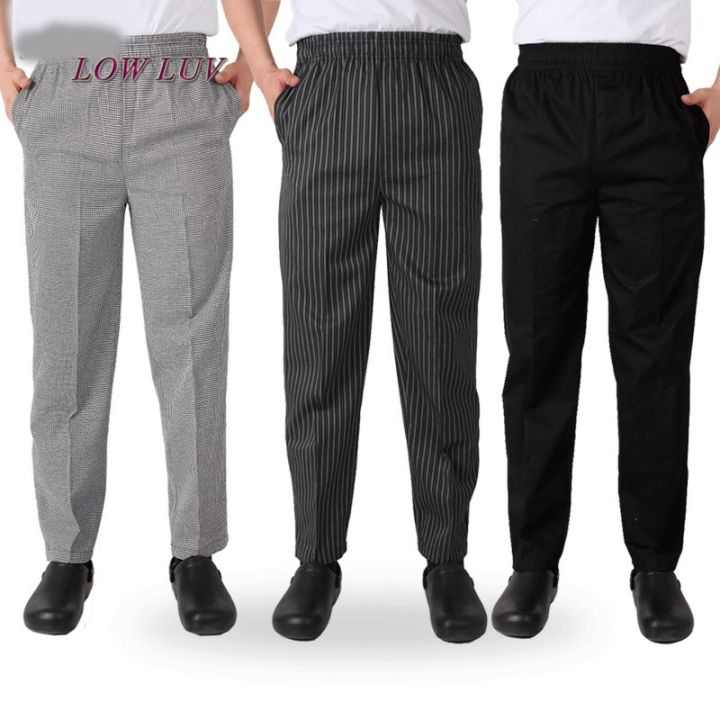 New Chef Service Chef Uniforms Chef Executive Chef Pants Black Stripes ...