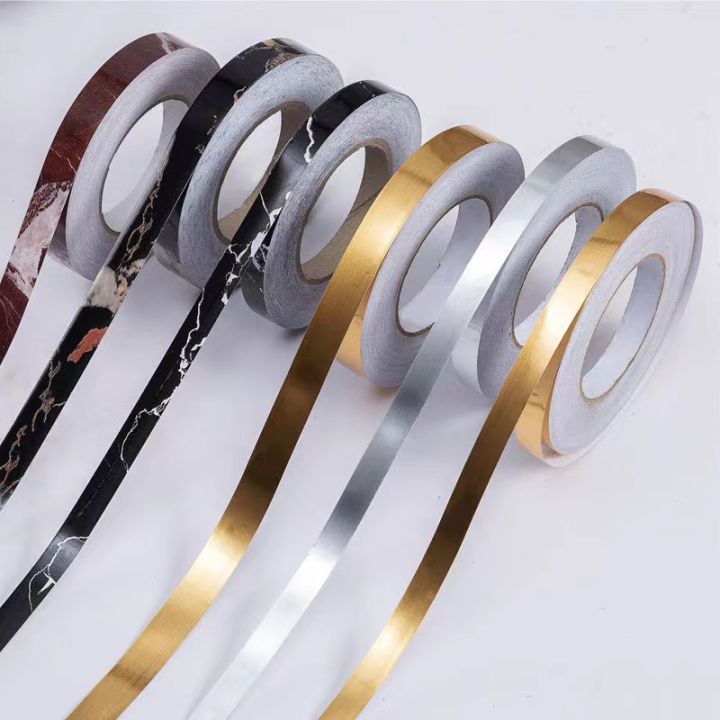 50M Long DIY Wardrobe Bedroom Decorative Strip Sticker Gold/Silver ...