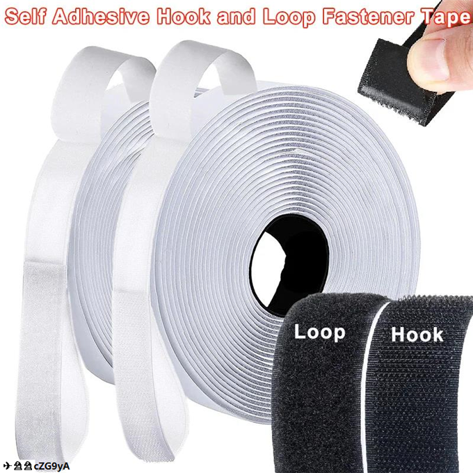 5Meter/Roll Self Adhesive Hook and Loop Fastener Tape Nylon Strong Back ...