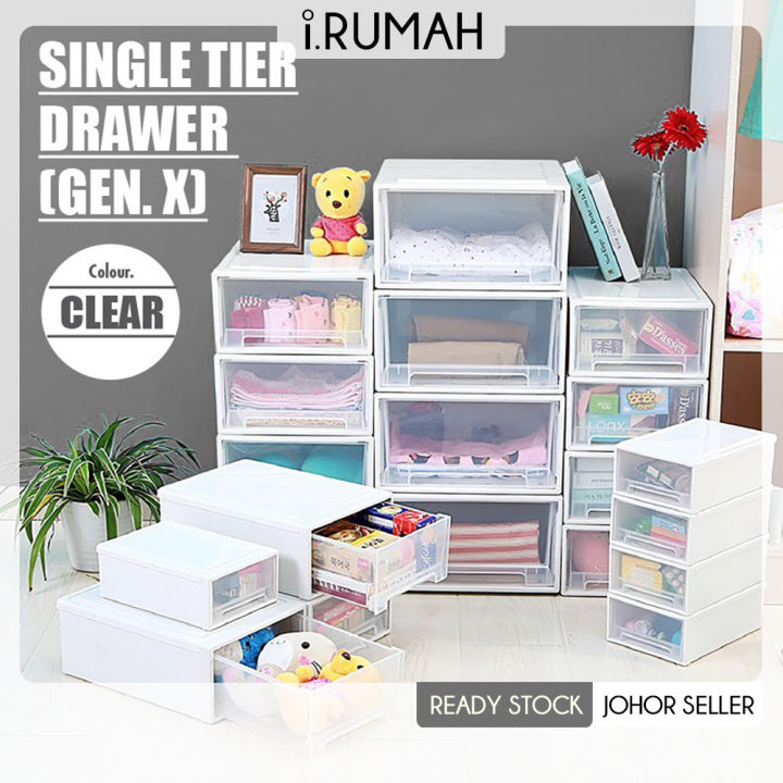 【i.Rumah】 5L/13L/21L/36L Stackable Storage Box Multipurpose Plastic ...