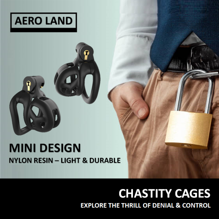 Mini Design Cage Male Chastity Cage Double Arc Cuff Lock Cages Belt 8170