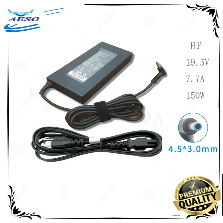 HP Laptop Charger 19.5V 7.7A 150W 4.5mm x 3.0mm Blue Pin HP ZBook 15 G3 ...