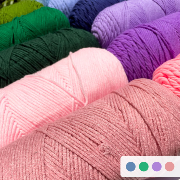 Jumbo 5ply Milk Cotton Yarn Premium Soft Acrylic Polyester Blend DK ...