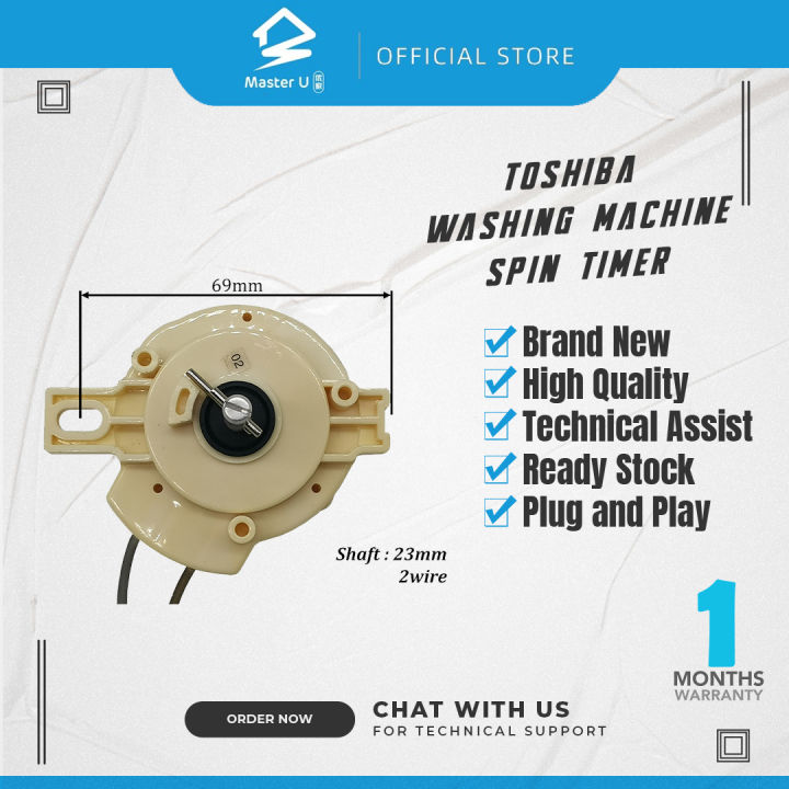 TOSHIBA SEMI AUTO WASHING MACHINE SPIN TIMER 2 WIRE XD5023 | Lazada