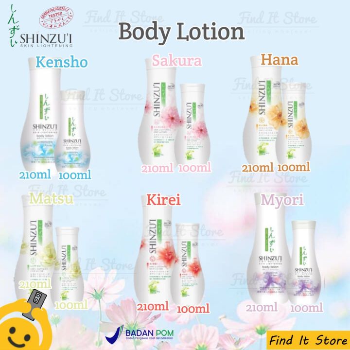 Shinzui Skin Lightening Body Lotion | Hand & Body Lotion 100ml 210ml ...