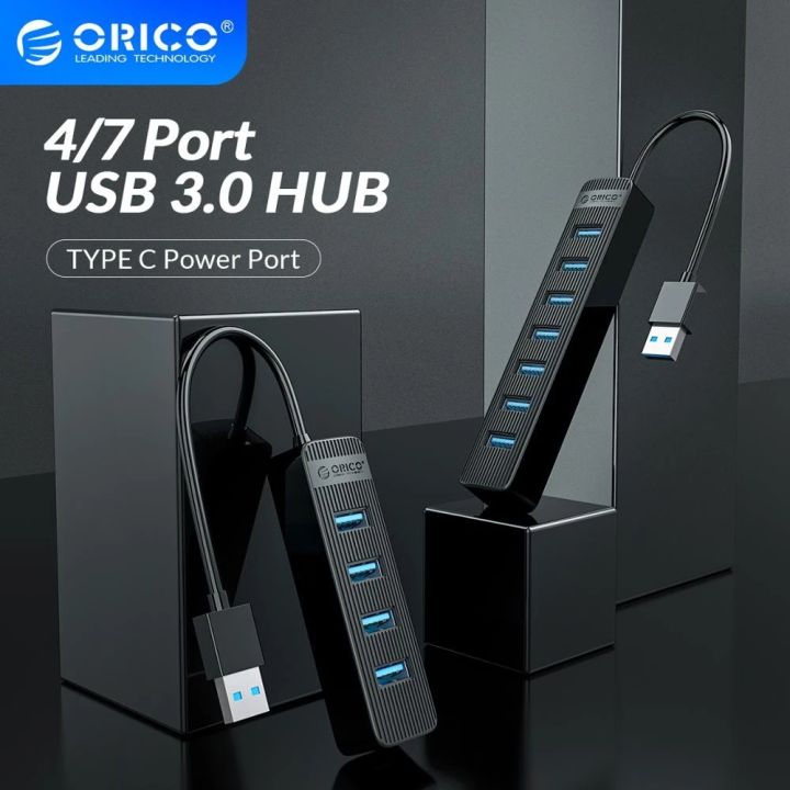 Orico Twu3 Usb 3 0 Hub With Type C Power Supply 4 7 Port Usb3 0