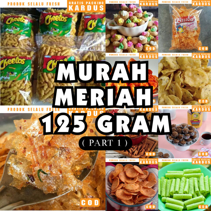 TERLARIS snack kiloan makanan ringan 125 gram jajanan jadul zaman now ...