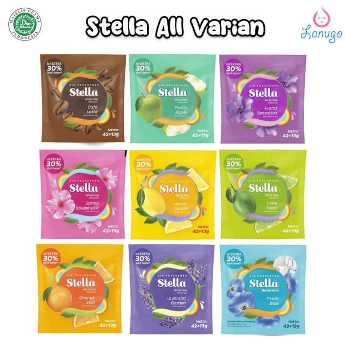 Stella All In One Pocket Clip On Daily Skyline Fogo Lavender Garden 42 Plus 13gr / Pengharum ...