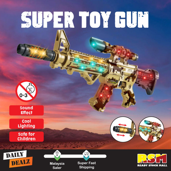 54CM Military Combat Rifle Machine Gun Toy Special Forces LED Light ...