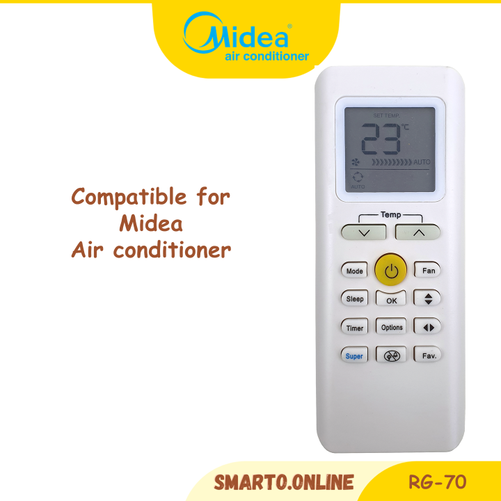 Midea Air Cond Aircond Air Conditioner Remote Control | Lazada
