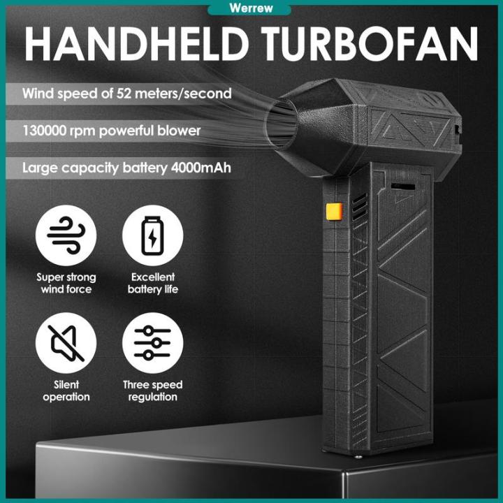 Mini Jet Fan 8000mAh Rechargeable Jet Dry Mini Blower 130000RPM ...