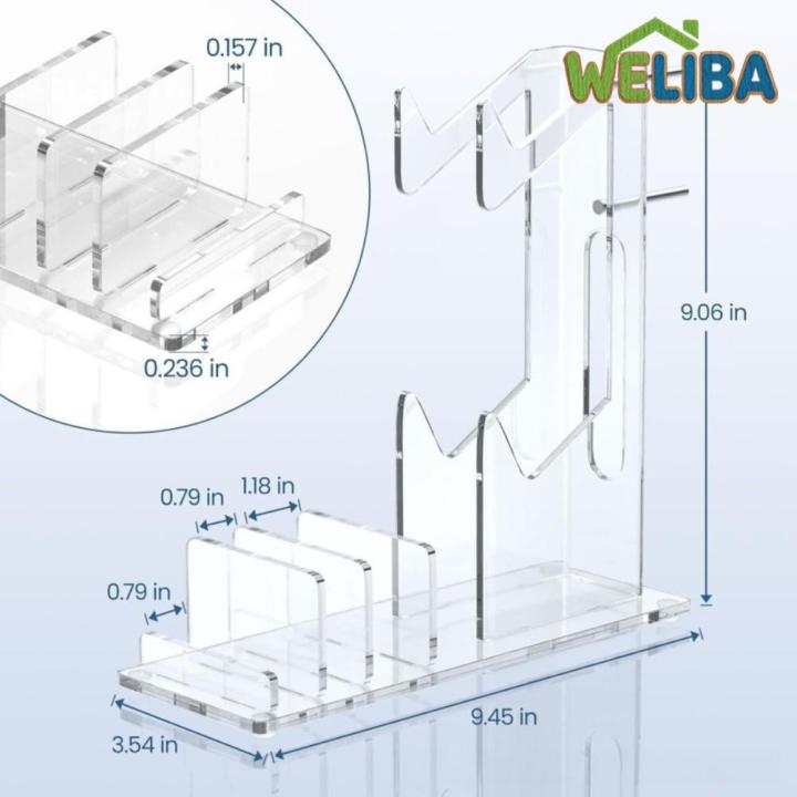 Gaming Console Organizer Shelf Acrylic 8 Device Storage for PS5 For ...