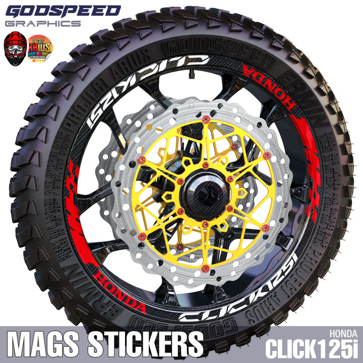 HONDA CLICK 125i Stickers Decals for Mags WheelMags Sticker | Lazada PH