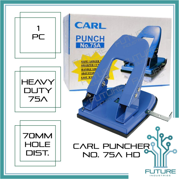 Carl 2-Hole Paper Puncher 75A Two Hole Heavy Duty Puncher Carl 75A USA ...