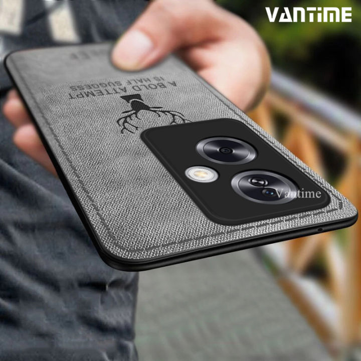 Vantime For Oppo A79 5g Case Fabric Texture Patterned Casing Matte