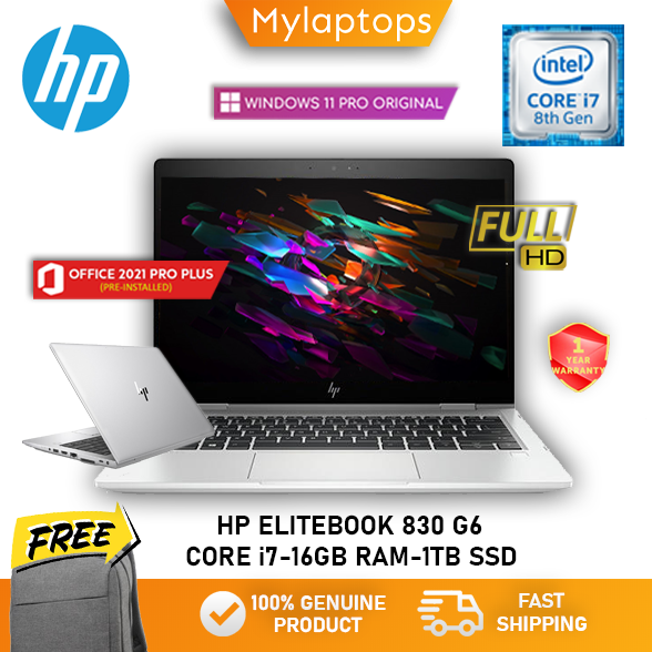 HP ELITEBOOK 830 G6 / CORE i7-8TH GEN / UP TO 32GB RAM / UP TO 1TB SSD ...
