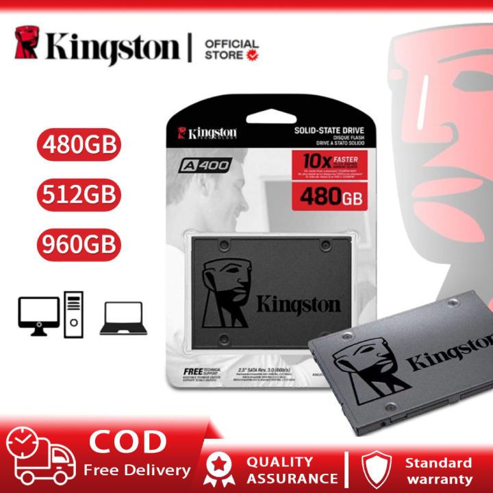 Kingston SSD 480GB 512GB 960GB SSD SATA3 Laptop PC A400 Laptop Desktop for Internal Solid State ...