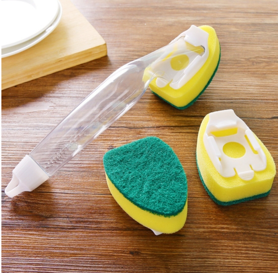 Brush Sponge Strong Decontamination Scrubber Sponge Kitchen Cleaning ...