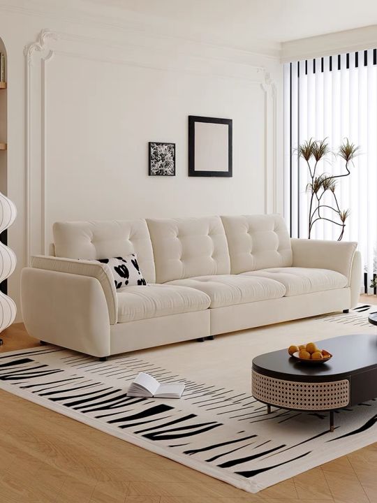 2023 New Nordic Technology Fabric Sofa Living Room Simple Modern Small ...