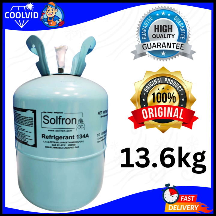Coolvid - Refrigerant SOLFRON 134A Refrigerant Tank Original Freon 13 ...