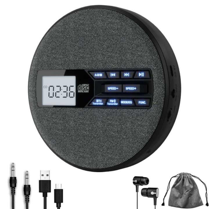 【Latest model】Portable Cd Player with Bluetooth Portable Cd Players for ...
