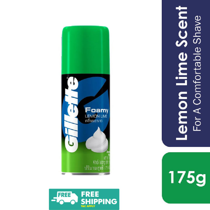 Alpro Pharmacy Gillette Foamy Shaver Lemon Lime 175g | Lazada