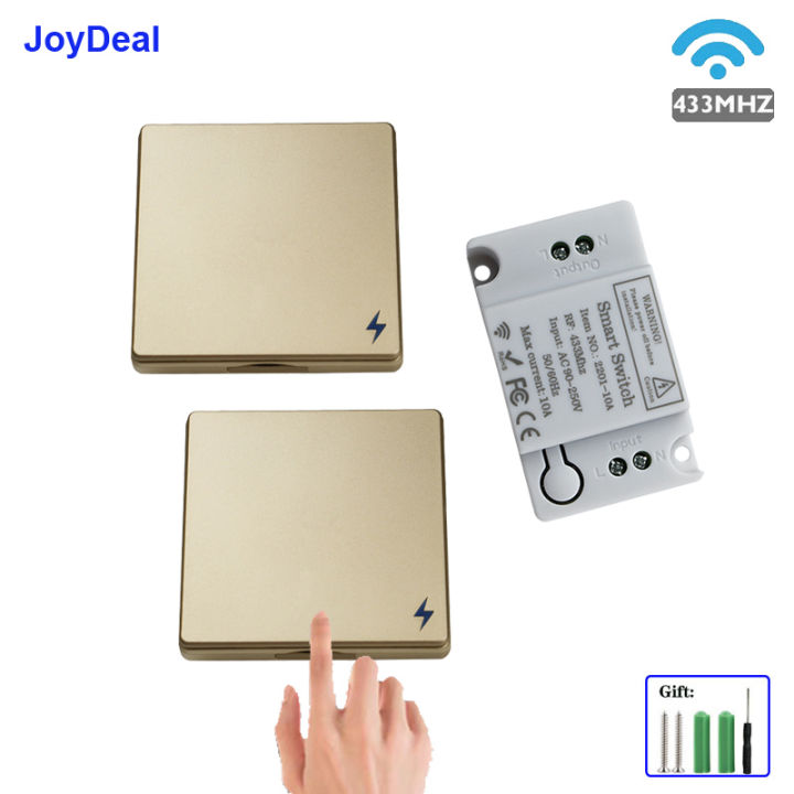【Limited edition】 433 Mhz Wireless Rf Wall Panel Ac 110v 220v 1ch ...