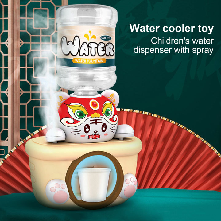 Interactive Water Dispenser Miniature Lion-dancing Water Dispenser Toy ...