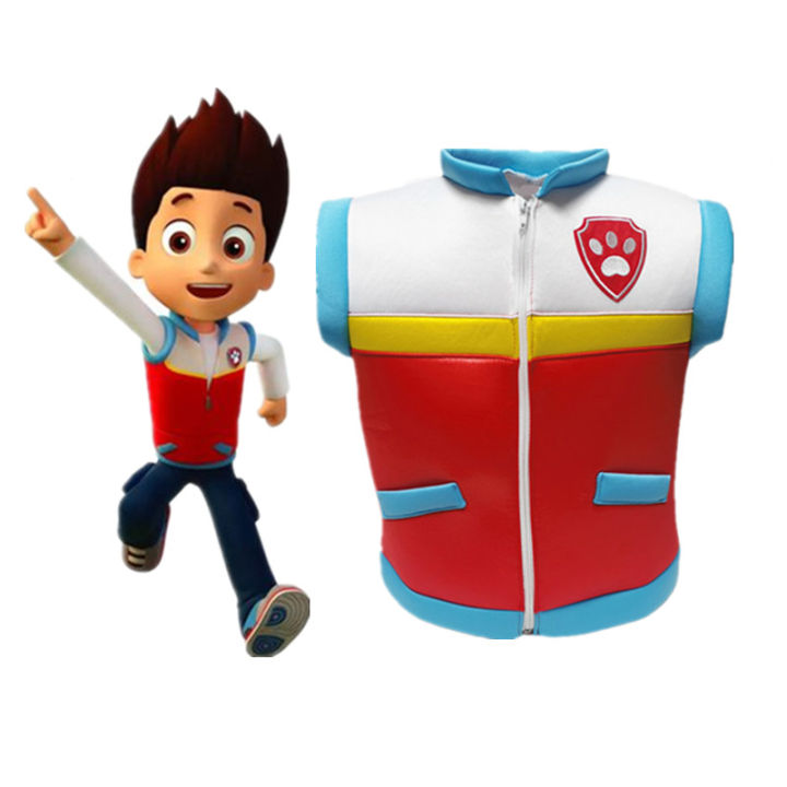 New Paw Patrol Captain Ryder Cosplay Costume Kids Boys Vest Chase Skye ...