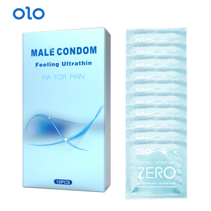 OLO Male Blue Ultra Thin 001 Condom for Men 10PC/Box Zero Condom Box Sensual Toys | Lazada PH