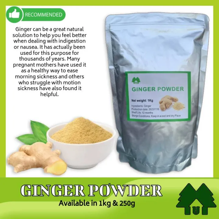 PURE GINGER POWDER with already ZIPLOCK at the top / 1kg. & 250g per ...