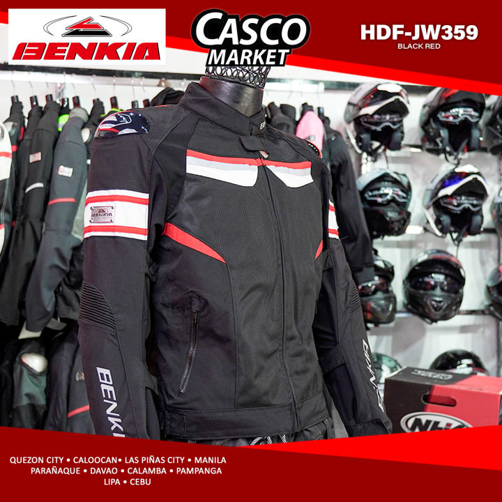 BENKIA HDF- JW359 MOTORCYCLE PADDED RIDING JACKET SAFETY GEARS | Lazada PH