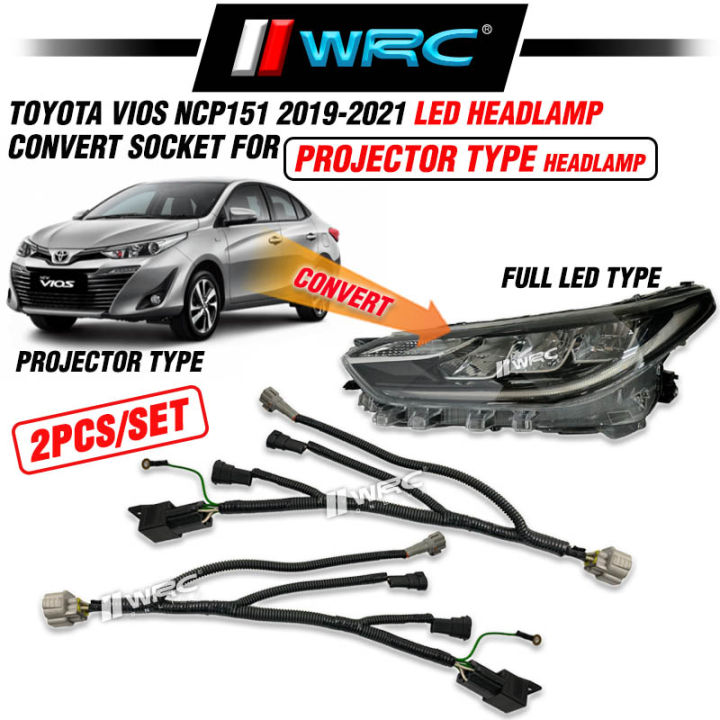Toyota Vios NCP151 2019 - 2021 Led Headlamp Convert Socket For ...