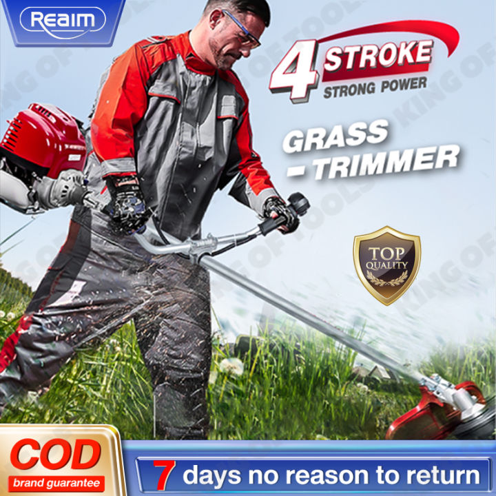 REAIM Mesin Potong Rumput 4 Tak Brush Cutter Gendong Brush Cutter 4Tak | Lazada Indonesia