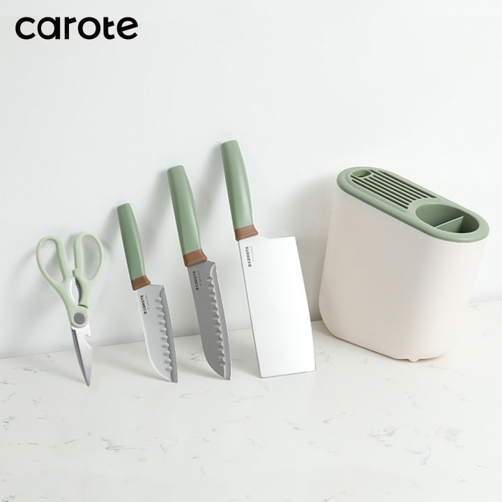 CAROTE Bio Green BG Series 5-Piece Stainless Steel Cutting Set Kitchen ...