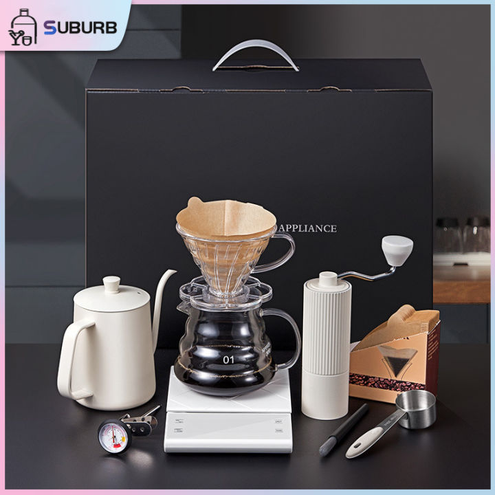 SUBURB Pour Over Coffee Set Coffee Maker Set Gooseneck Teapot Hand ...