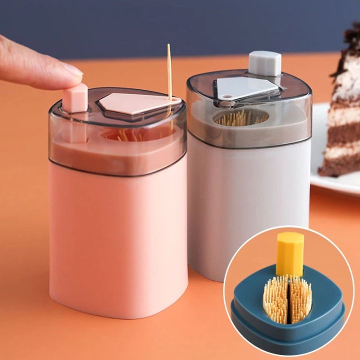 Toothpick Dispenser Automatic Toothpick Holder Toothpick Storage Box ...