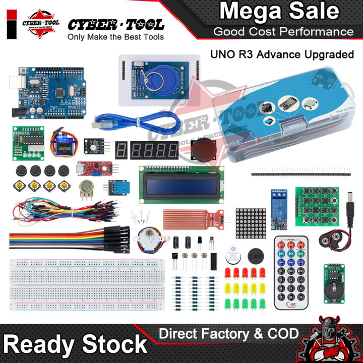 UNO R3 Advance Upgraded Starter Arduino Kit 2023 with PDF Manual Full Set Makerlab Electronics ...
