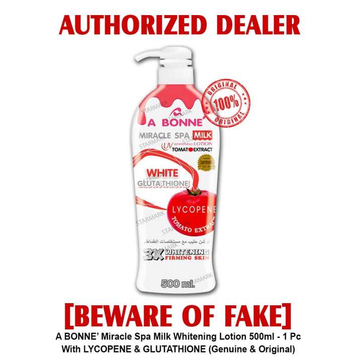 Abonne Miracle Spa 500ml BIG Milk UV Whitening Lotion with Lycopene and ...