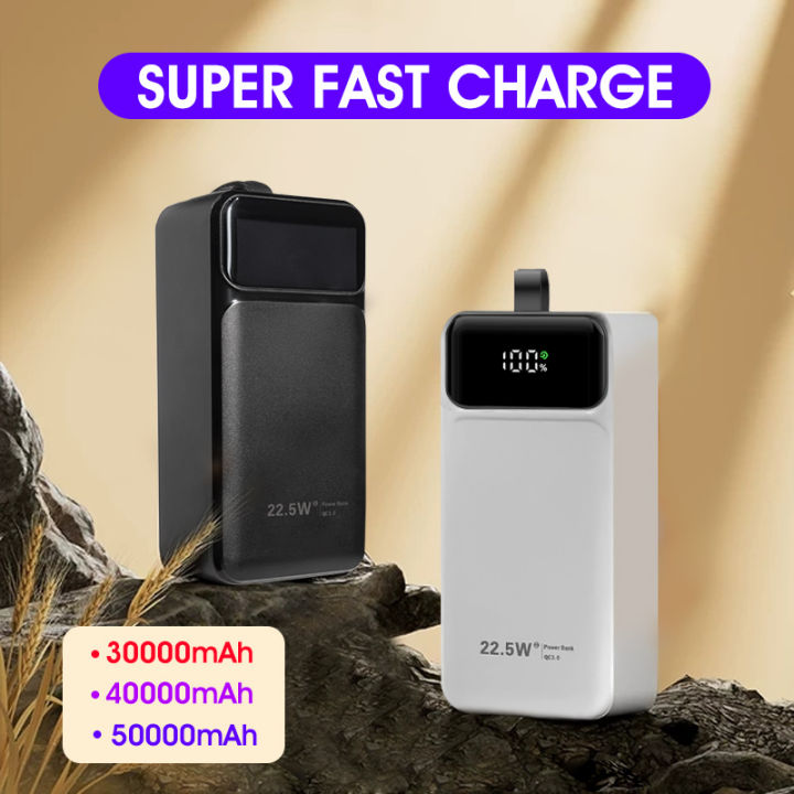 【SG】HXR 50000mah 22.5W Power Bank 30000mah 40000mah Super Fast Portable ...
