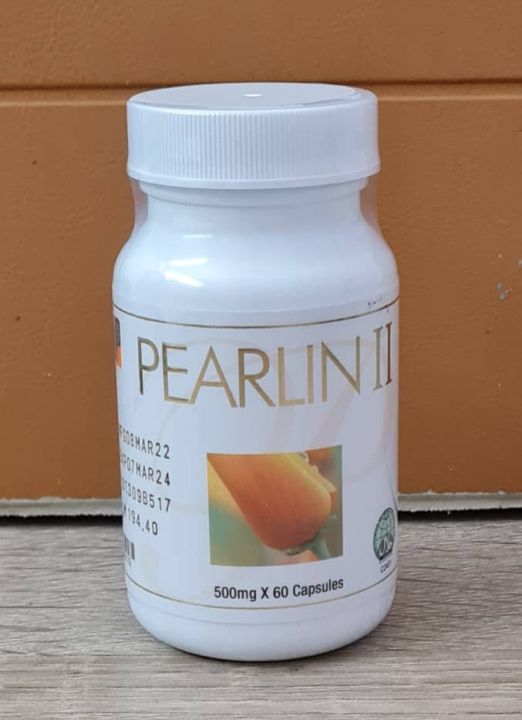 Pearlin II E Excel 500mg x 60 Capsules (QR code partially removed ...