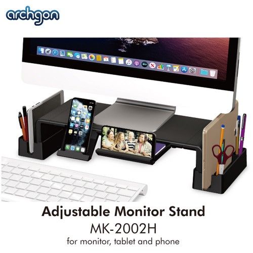Archgon Adjustable Multipurpose Monitor Stand + Storage Box for Monitor ...