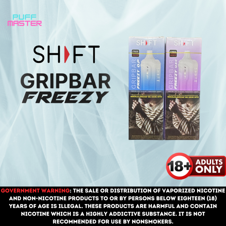 SHFT Gripbar Freezy 12000p Disposabe Vape | Lazada PH