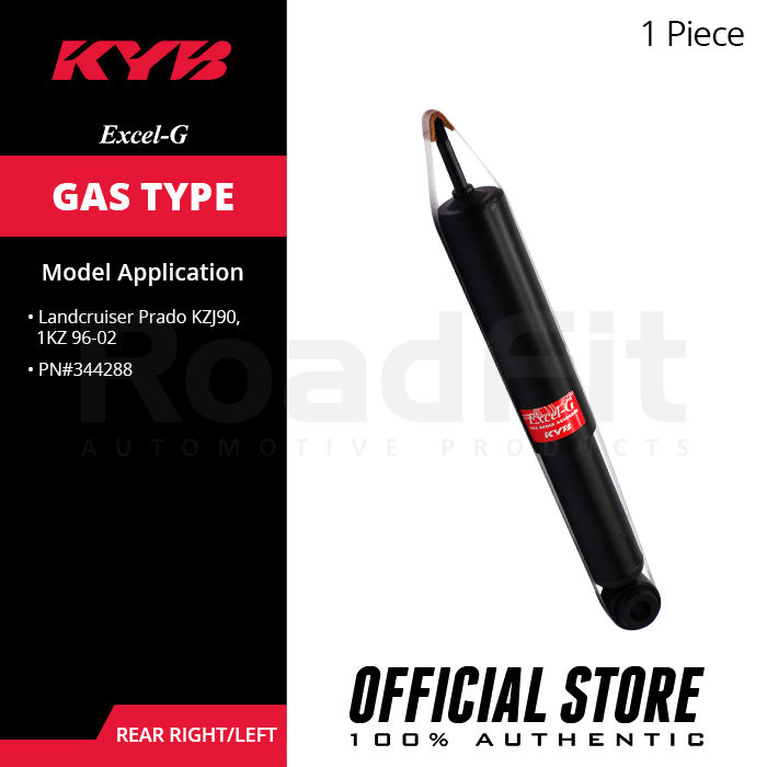 KYB Excel-G Gas Shock Absorbers for Toyota Landcruiser Prado KZJ90, 1KZ ...