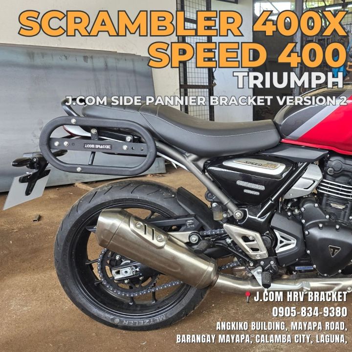 Triumph Speed 400 J.Com Side Pannier Bracket Only | Lazada PH